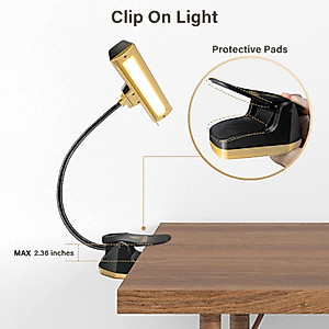 Vekkia Royal Super Bright Music Stand Light, Clip On Piano Lights, USB Rechargeable Piano Lamp, Great for Upright Piano, Voilin, Orchestra, Podium