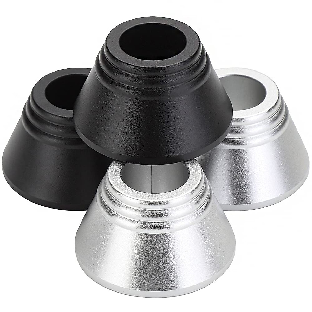 Aluminum Desk atty Stand Holder Display Holder for 5-10/e-Go Battery Stand Holder for RDA RTA Battery (15mm Hole x 4pcs)