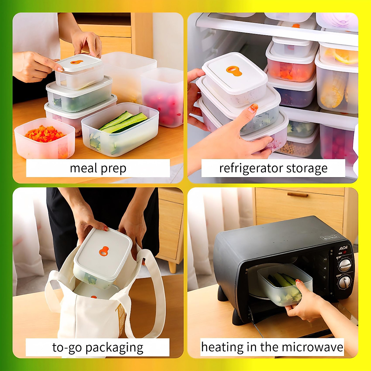 LUQPX 6 Pack Small Plastic Food Storage Containers with Lids & Labels, BPA-Free Food Grade Reusable Lunch Box for School/Work/to go, Freezer Storage Box for Leftovers/Dessert/Sauces/Jam/Oatmeal/Fruits