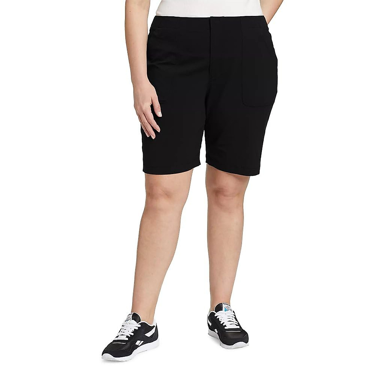 Eddie Bauer Women's Horizon Bermuda Shorts, Black, 10