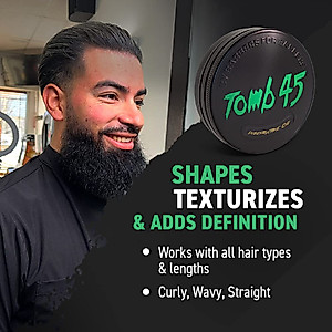 Tomb45 Indestructible Hair Clay, High Strong Hold with Matte Finish Hair Styling Product