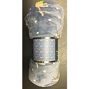 Velvet Touch Holiday Throw Fleece Blanket (50" x 60") - Dogs in Sweaters