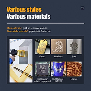 WTTTOOLS Fiber Laser Engraver 30W(0.874mW) Fiber Laser Marking Machine MAX Handheld Laser Engraving Machine Portable Laser Marker with 100 * 100mm Lens Battery Class 4 for Metal Non-Metal Material