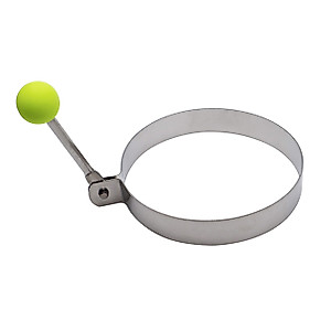 Excelity 4 Sets Stainless Steel Fried Egg Shaper Poachers Pancake Ring Mold for Kitchen Cooking Breakfasts Tools