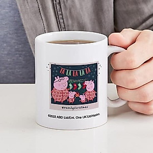 CafePress Peppa Pig Family Christmas Ceramic Coffee Mug, Tea Cup 11 oz