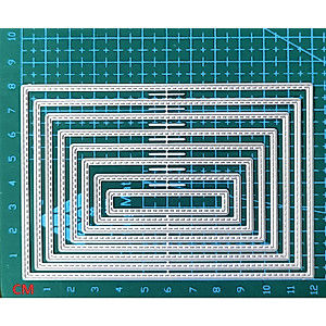 Cutting Dies Stencil Triangle Square Rectangle Round Ellipse Metal Mould for DIY Scrapbook Album Paper Card