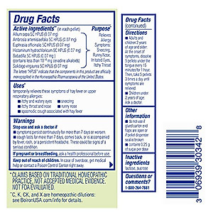 Boiron AllergyCalm On The Go for Relief from Allergy and Hay Fever Symptoms of Sneezing, Runny Nose, and Itchy Eyes or Throat - 2 Count (160 Pellets)