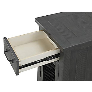 Martin Svensson Home Rustic Chairside Table, Grey