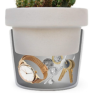 Suck UK Plant Pots Hideaway Secret Key Hider Secret Safe To Hide Keys Flower Pot With Hidden Safe & Secret Compartment Flower Pot Stash Box to Hide Your Key Set & Money Novelty Storage Safe