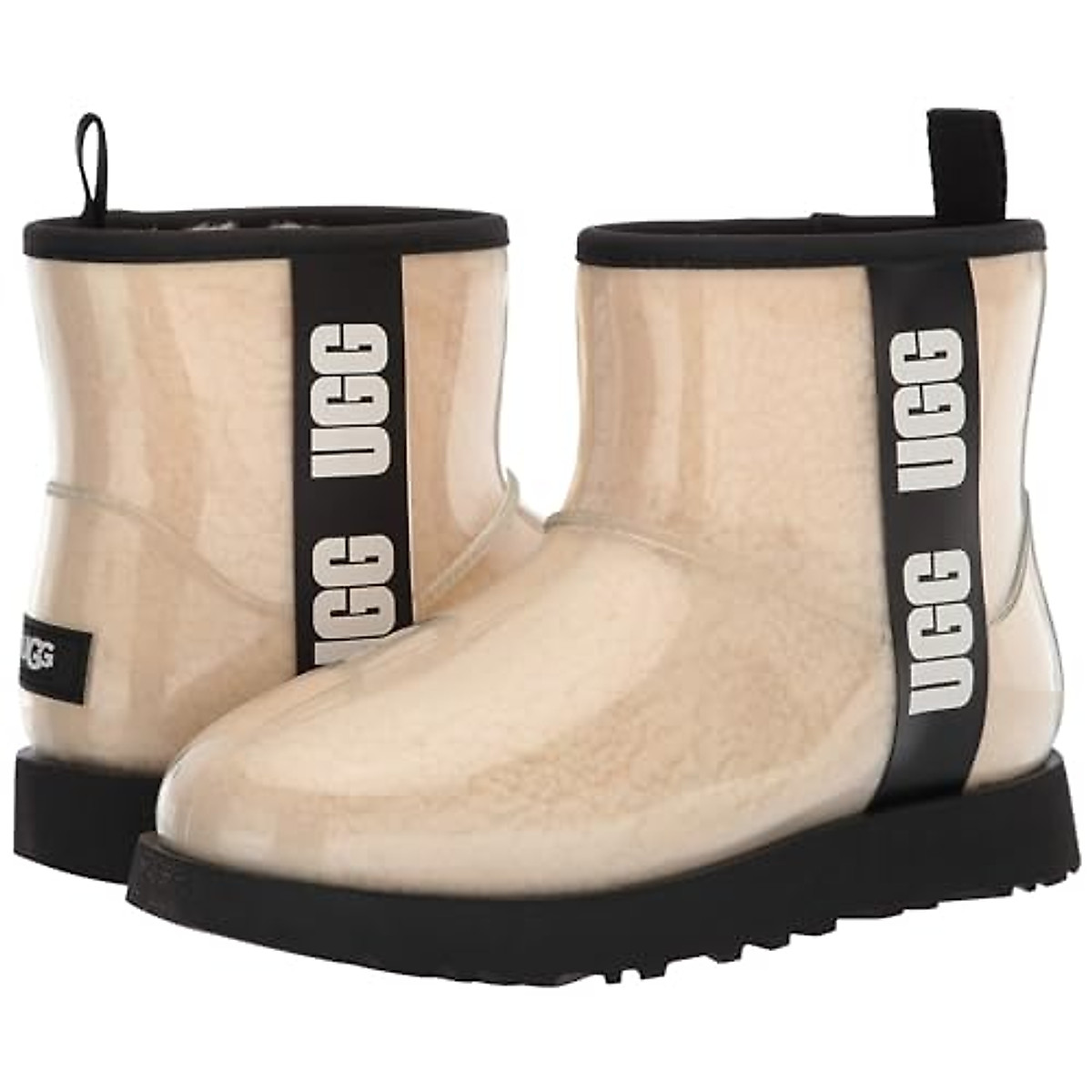 UGG Classic Clear Mini Boot, Natural / Black, Size 9