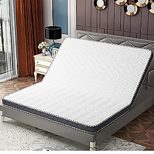 Queen Mattress Topper, Foldable Mattress，Green Pure Natural Coconut Palm Hard Mattress, 1.18/2.36/3.15in Thick 3E Coir Filling - 7 Comfort Zones - Twin - Queen - King - Full Size(Size:71x78.7x2in)