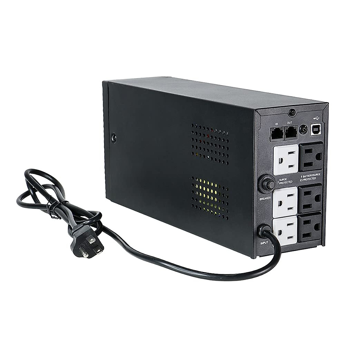 600VA/360W Ups Battery Backup and Surge Protector,Computer ...