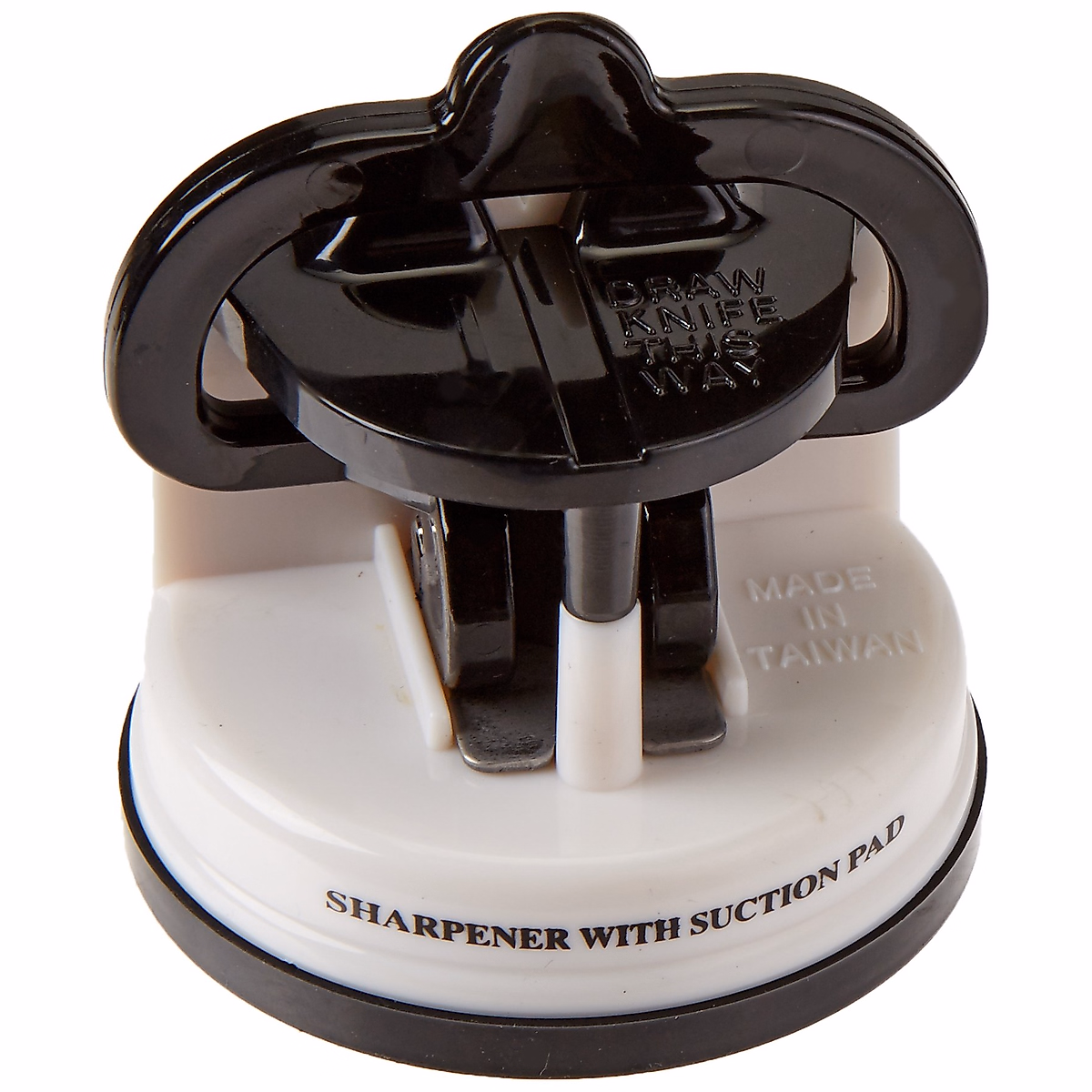 Emeril Knife Sharpener with Suction Pad, White