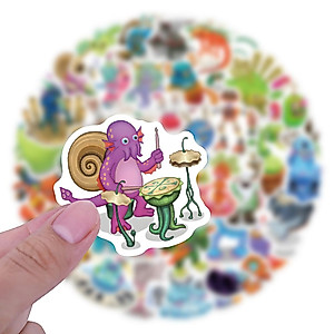60PCS My Singing Monster Stickers My Singing Monsters Toys Vinyl Waterproof Stickers for Laptop,Bumper,Skateboard,Water Bottles,Computer,Phone, for Kids,Teens,Adult