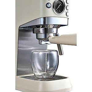 MOI Espresso Machine High Pressure - Espresso Maker with Milk Frother Steam Wand, Coffee and Espresso Maker Combo with Stainless Steel Stainless Steel Cup Plate, 1.5 L Removable Water Tank - 20 Bar