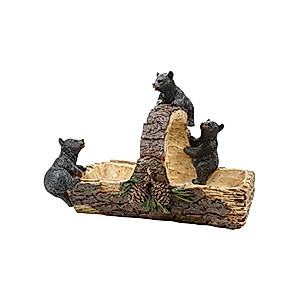 Black Bear & Log Basket
