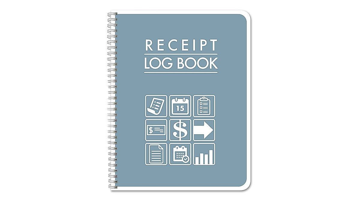 BookFactory Receipt Log Book for Small Businesses