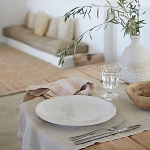 Casafina Ceramic Stoneware Soup & Pasta Bowl - Fontana Collection, White | Microwave & Dishwasher Safe Dinnerware | Food Safe Glazing | Restaurant Quality Tableware