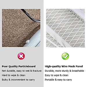 STORAGE MANIAC Tabletop Ironing Board with Iron Rest, All-Iron Frame & Silver Metallic Cover for Faster Ironing - Silver Grey