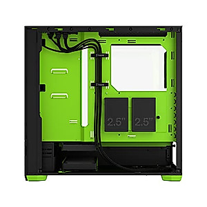 Fractal Design Pop Air RGB Green Core - Tempered Glass Clear Tint - Honeycomb Mesh Front – TG Side Panel - Three 120 mm Aspect 12 RGB Fans Included – ATX High Airflow Mid Tower PC Gaming Case
