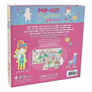 Floss & Rock 43P6374 Rainbow Fairy Pop Out Play Scene, Multicolor, 21.5cm x 21.5cm x 4.5cm