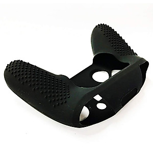 Soft Silicone Studded Particle Thicker Skin Cover for Nintendo Switch Pro Controller (Black and White)