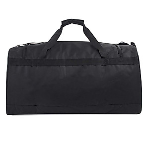 55 Liter, 24 Inch Lightweight Canvas Duffle Bags for Men & Women For Traveling, the Gym, and as Sports Equipment Bag/Organizer (Black 2)