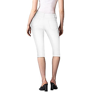 Hybrid & Company Women's Stretchy Denim Capri Jeans Q19411X White 22