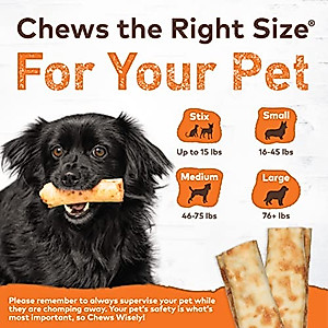 EARTH ANIMAL No Hide Small Chicken Flavored Natural Rawhide Free Dog Chews Long Lasting Dog Chews | Dog Treats for Small Dogs | Great Dog Chews for Aggressive Chewers