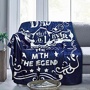 Fluffy Time Gifts for Dad Birthday from Daughter Son Birthday Fathers Day for Dad to My Dad Blanket Bday Present Ideas for Men Him Dads Daddy