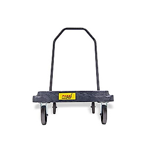 Plastic Platform Folding Cart, 400 lb. Cap, 31"x20" Platform, Versatile and Heavy Duty Rolling Dolly Cart with Wheels, 8.5" Platform Height, Pake Handling Tools