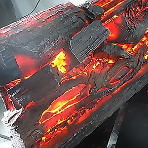 Floating Fireplace for Wall Fireplace Simulation Charcoal Decoration Charcoal Fire Burning Fake Firewood Movie Shooting Props Bar Restaurant Decorations Electrical Fireplace for Living Room