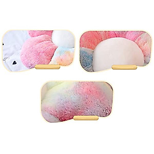 AZCHEN Flower Pillow Patio Furniture Cushions Standard Throw Pillow Home Chair Cushion Decorative Pillow Cushion (19.6inch, Beige)