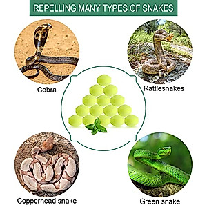 Jifeineng 15 Pack Snake Away Repellent Ball for Yard Powerful Pet Children Safe Outdoor Use Snake Be Gone