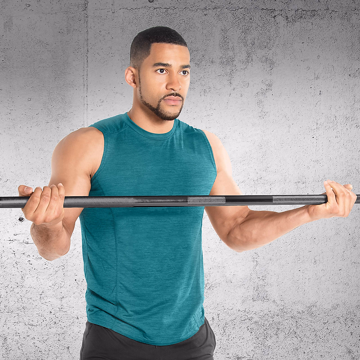 CAP Barbell 6-Foot Solid Olympic Bar, Black (2-Inch) - New Version (OBIS-72B)