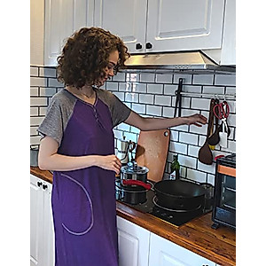 Ekouaer Womens Sleepshirts Long Night Gown Sleepwear (A-purple, XX-Large)