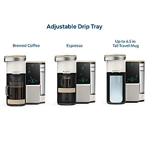 BRUVI The Bruvi Bundle | Single-Serve Coffee System | Includes 20 Coffee and Espresso B-Pods + Bruvi Coffee Brewer + Premium Water Filter Kit