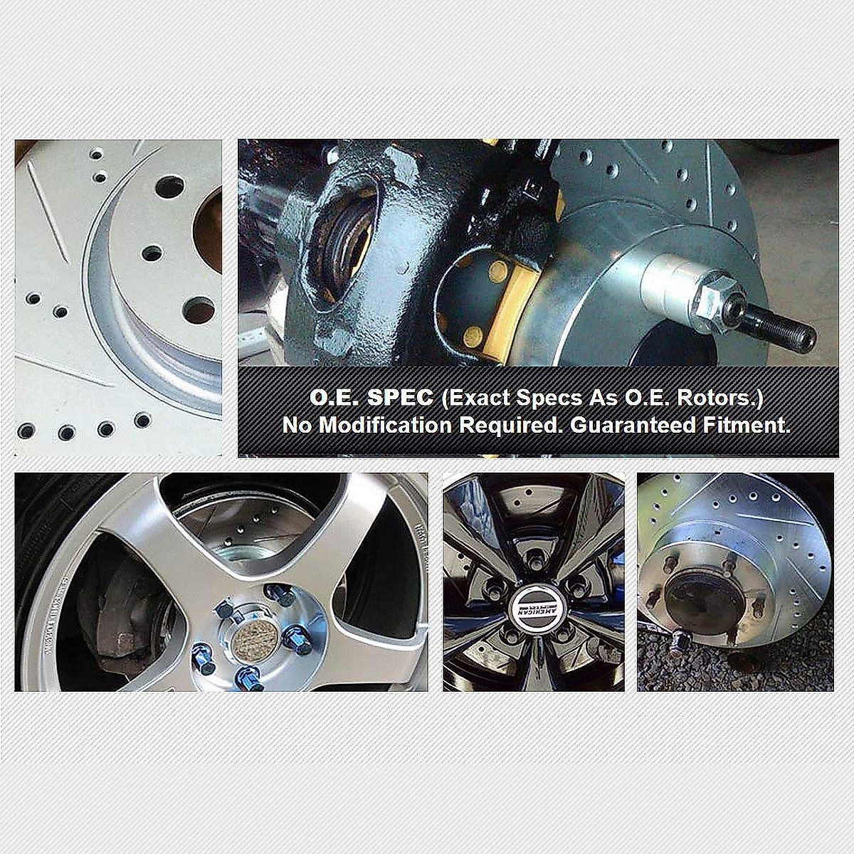 Power Sport PowerSport Front Rear Brakes and Rotors Kit |Front Rear Brake Pads| Brake Rotors and Pads| Ceramic Brake Pads and Rotors |fits 2013-2021 INFINITI JX35, QX60; Nissan Murano, Pathfinder