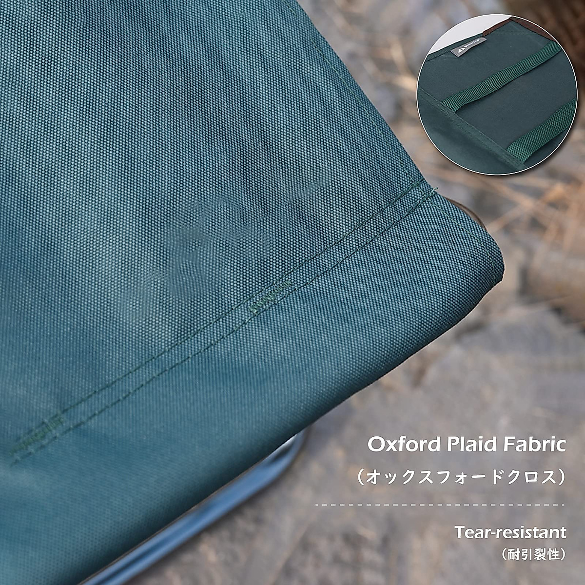 TRIWONDER Mini Folding Camping Stool, Lightweight & Portable Camp Chair Foldable Outdoor Chairs for Travel Picnic Camping Hiking Backpacking, Compact Traveling Foot Stool (Dark Green)