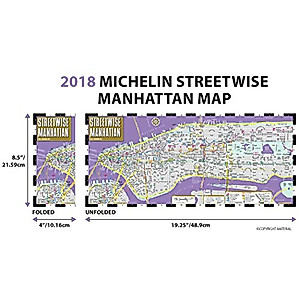 Streetwise Manhattan Map - Laminated City Center Street Map of Manhattan, New York (Michelin Streetwise Maps)
