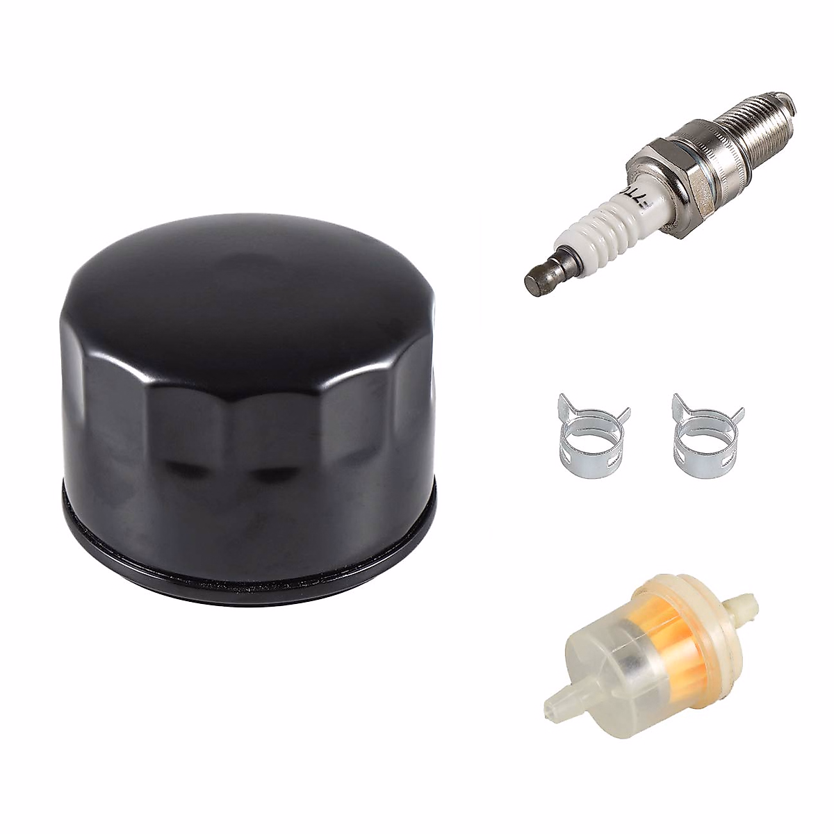 Supermotorparts 492932S Oil Filter Fuel Spark Plug for Craftsman LTX1000 LT2000 John Deere L110 D110 L118 LA120 D125 Craftsman