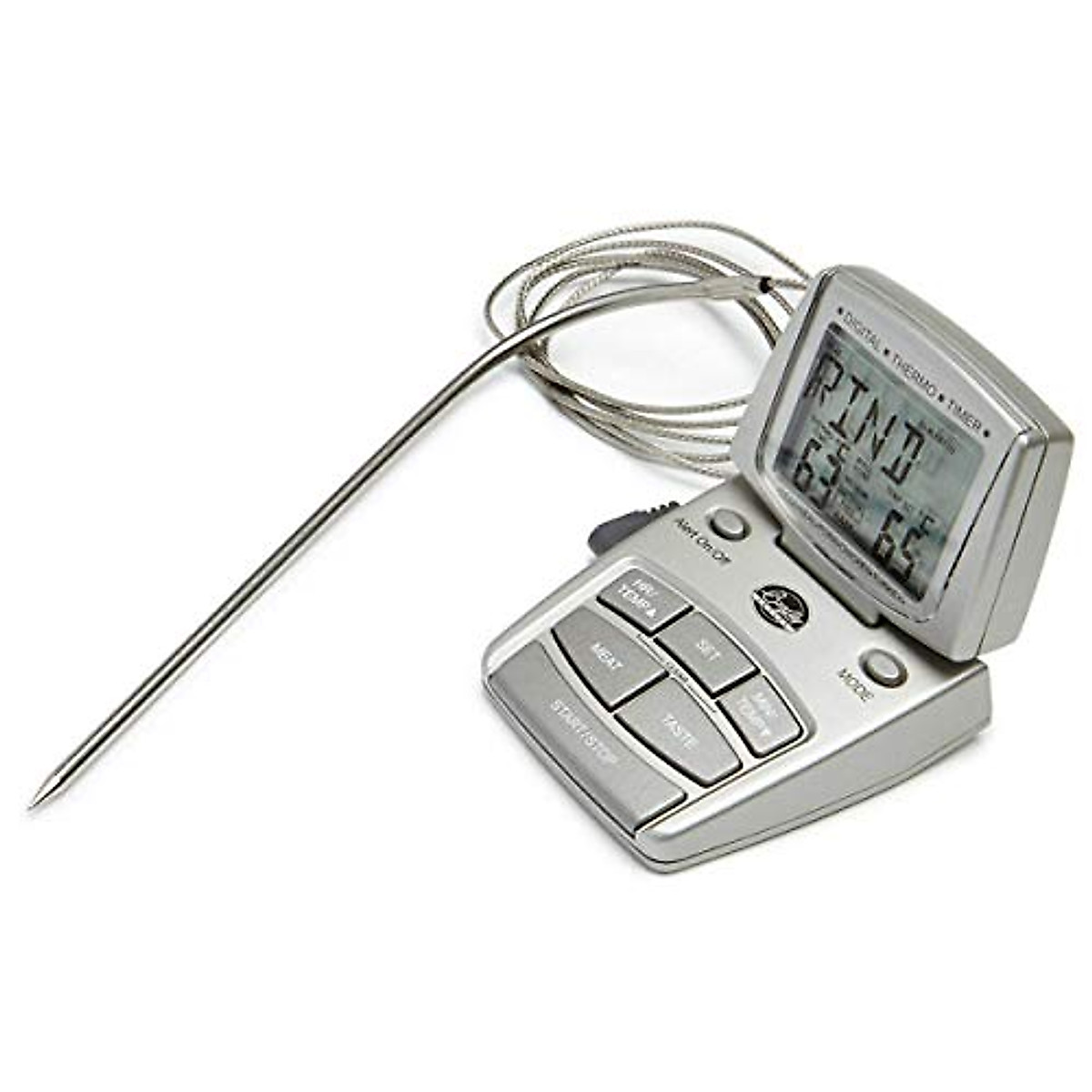 Bradley Smoker Digital Meat Thermometer with Stainless Steel Temperature Probe