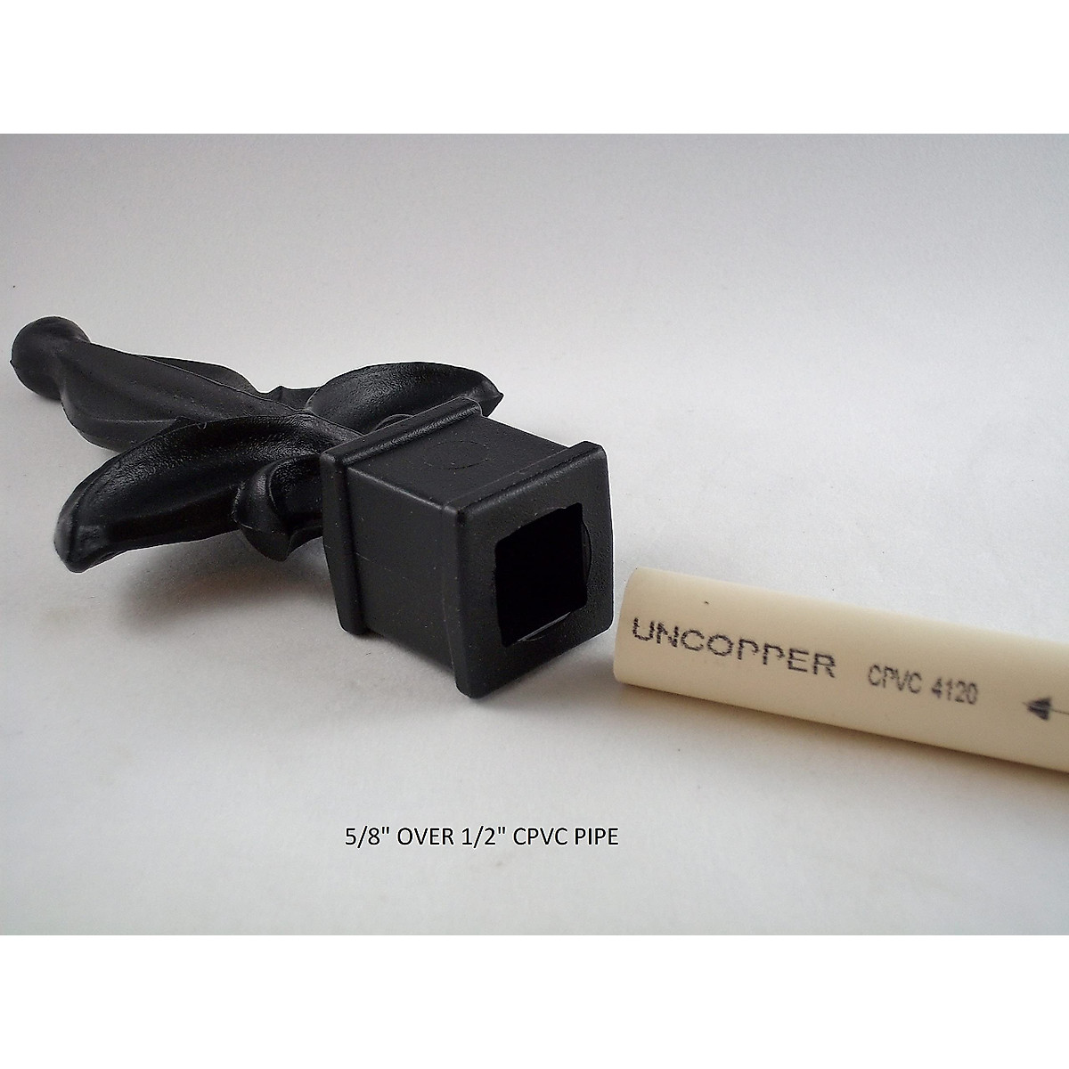 Retrospec Creations 25 Each for 5/8” Plastic Finial Tops for Iron Picket Fence Tops Fleur De Lis – #1-60-58