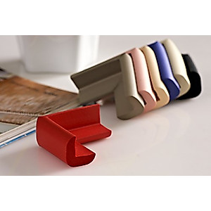 Red Monkey [12Pack] Corner Guards Protector Edge Bumpers Pads for Baby & Kids Pre-Attached 3M Adhesive Taped Easy Peel Off Install & Decorative Sharp Furniture Glass Table Desk (White)