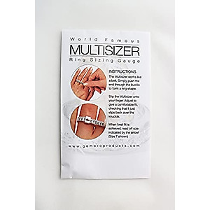 Set of 100 Multi-Sizer Adjustable Finger Gauge Ring Sizing 1–17 U.S. Plastic Made in UK by CRAFT WIRE