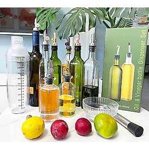 Pafusen 2 Pack Automatic Liquor Pour Spout, Auto Flip Olive Oil Dispenser Spout, Pour Spout for Liquor Bottles, Olive Oil Spout, Bottle Pourers for Alcohol Wine Syrup Home Bar Accessories Silver