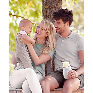 2024 Upgraded Portable Bottle Warmer, 1-Min Fast Heating Bottle Warmer with 5 Adapters and Formula Dispenser, Befano Rechargeable Travel Bottle Warmer for Breastmilk or Formula.