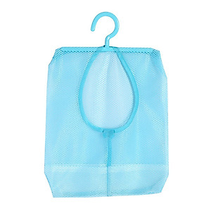 Hanging Mesh Bag, Bathroom Storage Shower Quick Drying Mesh Shower Caddy for Travel Multi Purpose Hanging Mesh Storage Bag for Socks Stockings Bra Underwear (Blue)