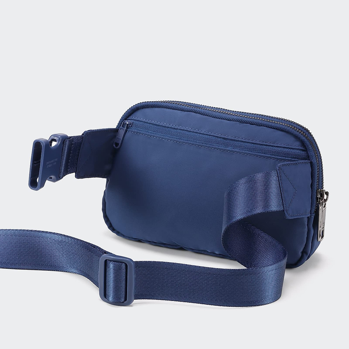 Pander Everywhere Belt Bag for Women, 5 Zipper Pockets Nylon Crossbody Fanny Pack Purse (Blue Perennial)