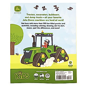 John Deere Kids: Mega Machines Tractor and Truck Puzzles, Mazes & Coloring Activity Book for Boys 4-8, More than 100 Activities